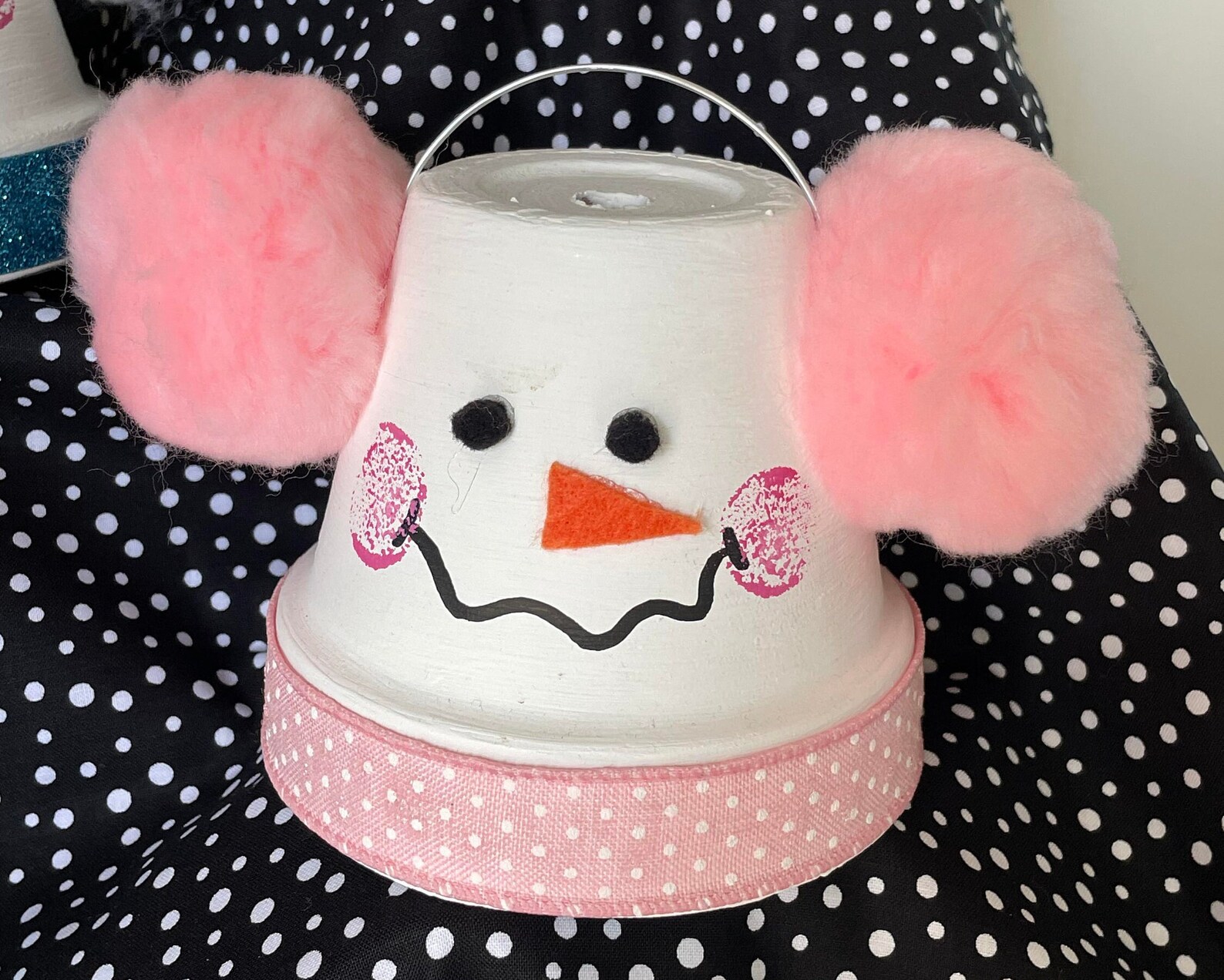 Snowman Elf Pothead, Clay Pots, Winter Pots, Snowman, Ice Skating ...