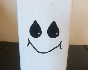 Set of 3 Halloween Characters Wooden Home Decor 4x4 Lumber, Ghost ...