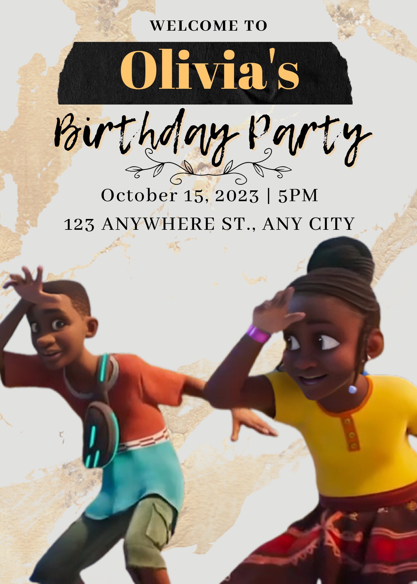 Family Guy Meets the Simpsons Invitation Birthday Kids Birthday - Etsy