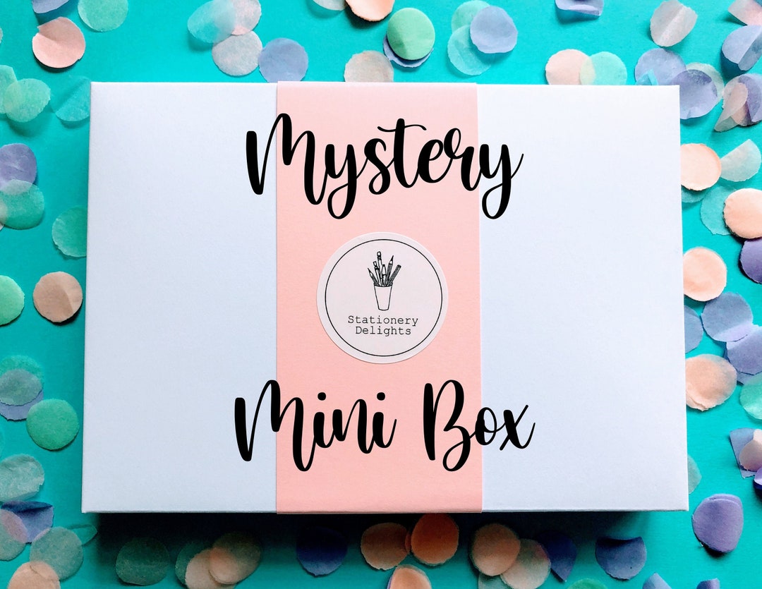 Mystery Stationery Box 2 Sizes Secret Santa Birthday - Etsy UK
