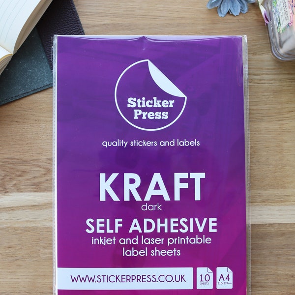 Kraft Stickers - Etsy