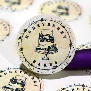 Circle Business Stickers, Round Logo Stickers, Custom Stickers & Labels ...