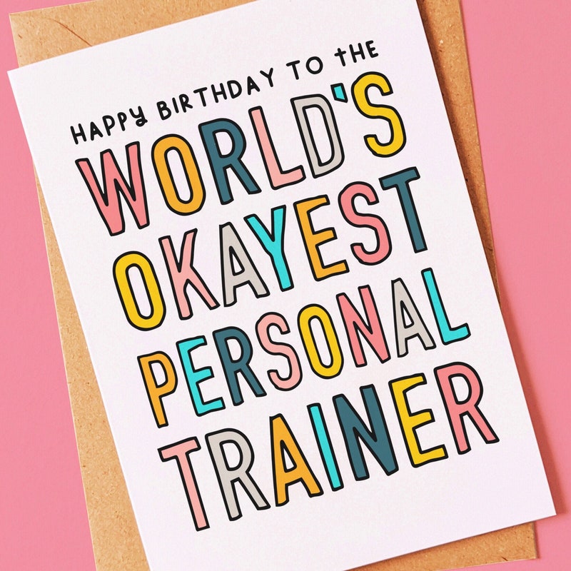 Funny Personal Trainer Birthday Card - Etsy UK