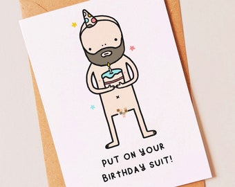 Beard Birthday Card, Funny Beard Card, Happy Birthday to Your Beard ...