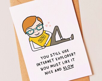 Geek Valentine Card | Etsy