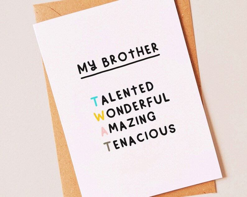 My Brother Funny Rude Birthday Card for Your Brother - Etsy