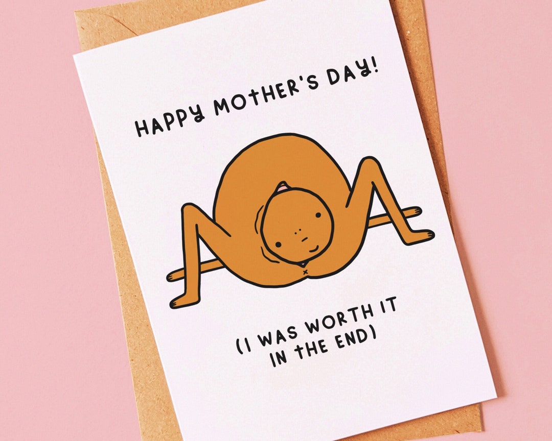 Rude And Funny Mothers Day Card For Your Mum On Mother S Day Etsy