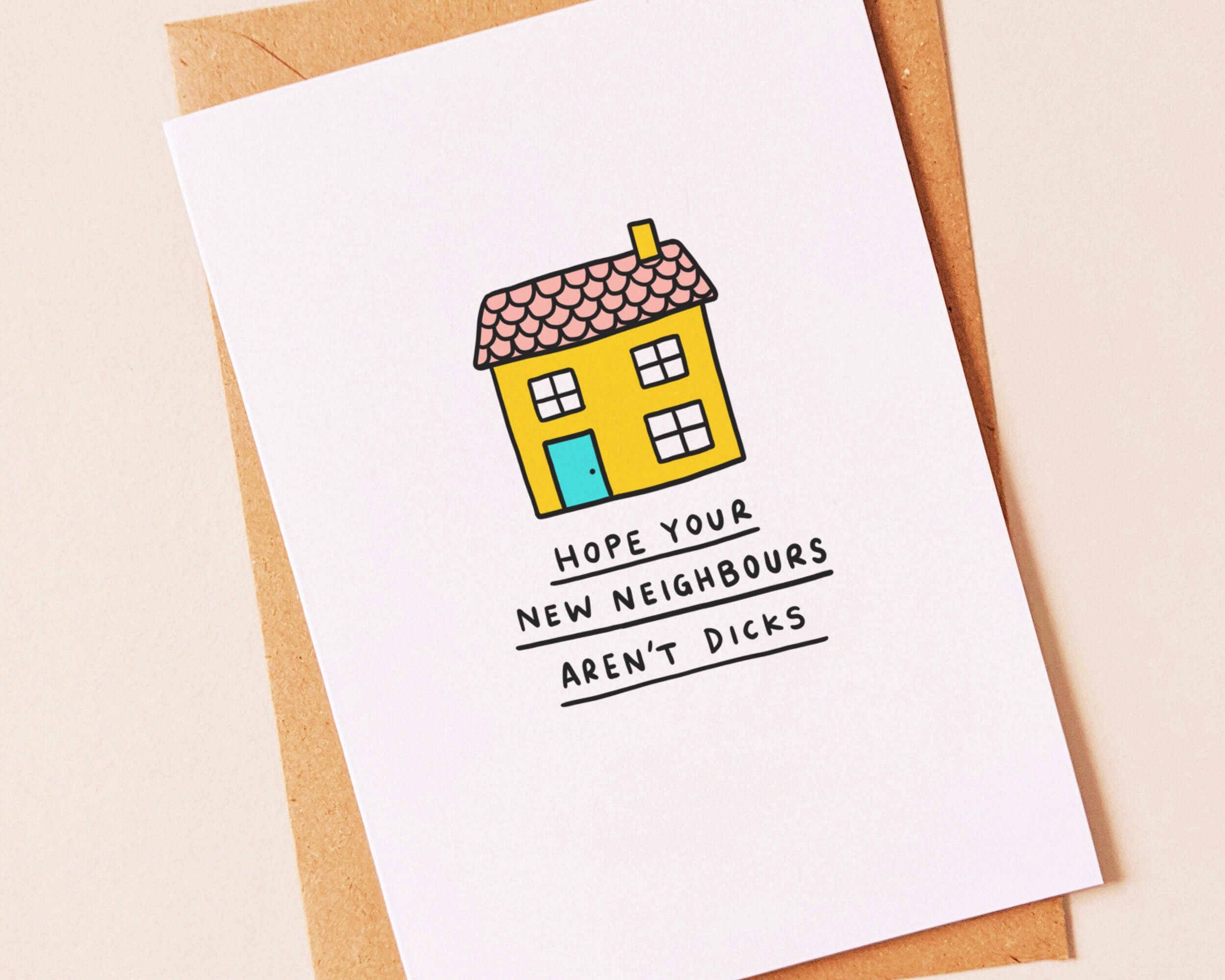New neighbours Funny new home moving house card to say | Etsy