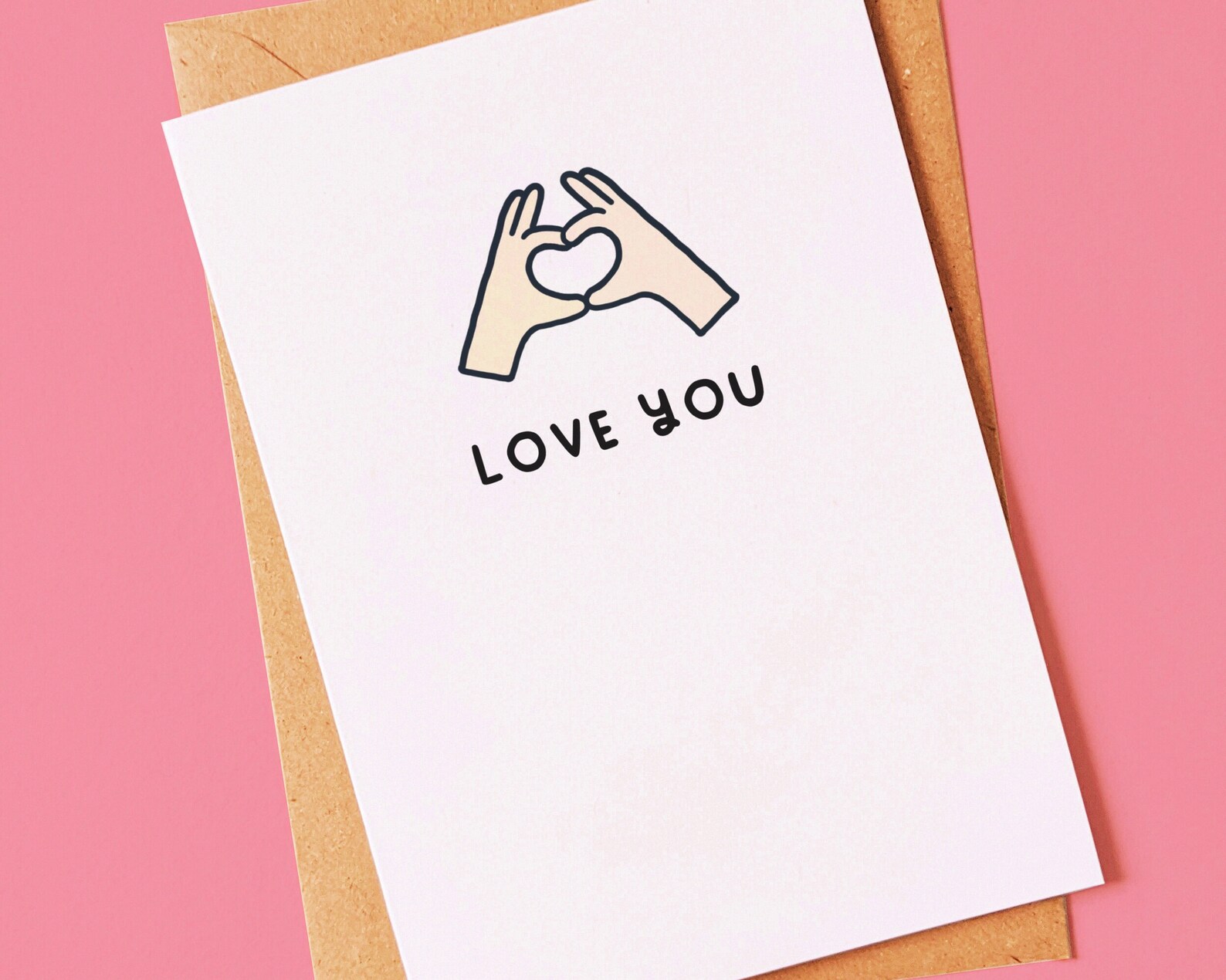 Love You Cute Card for Valentines Day or Anniversary for - Etsy