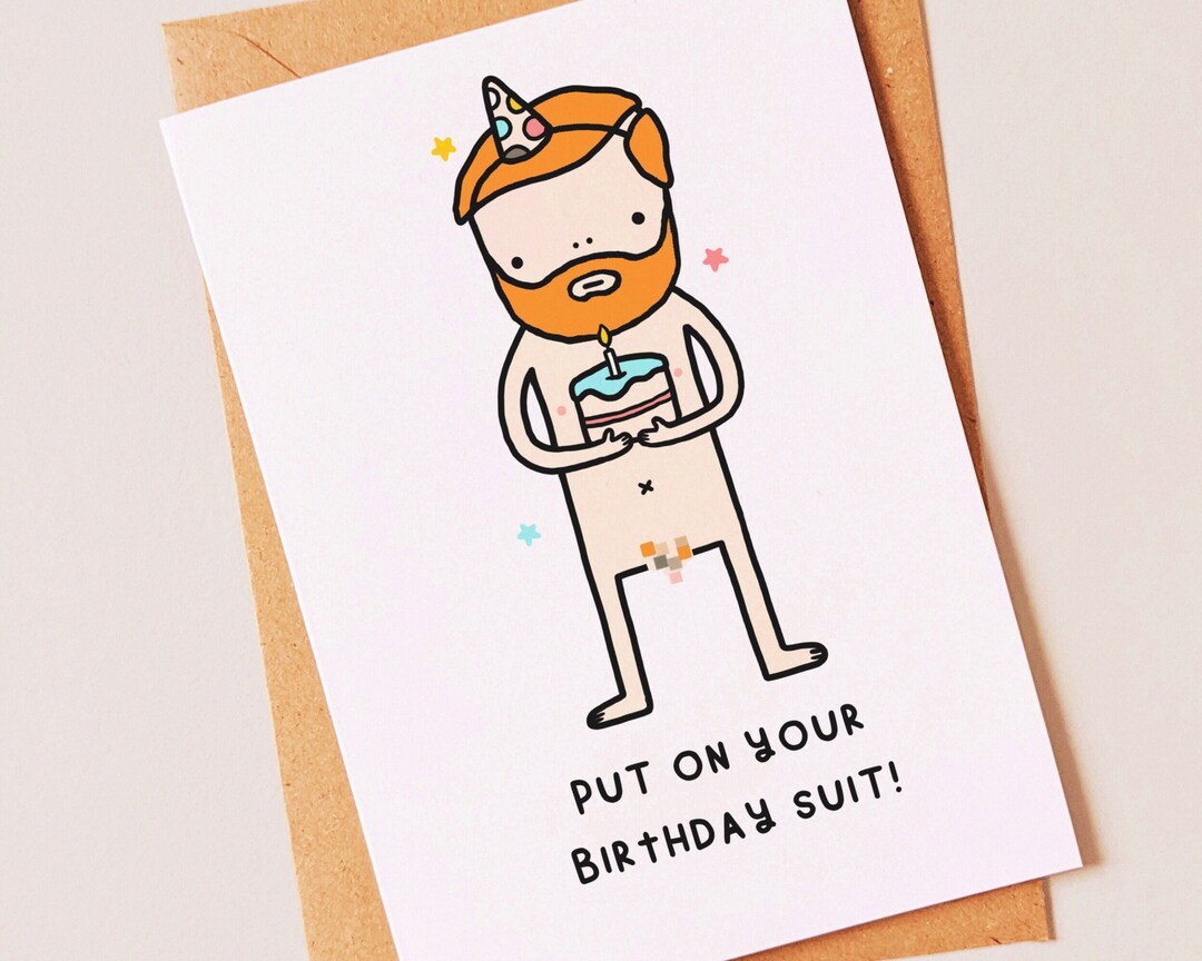 Ginger Beard Funny Birthday Card for Him, a Best Friend, Boyfriend ...