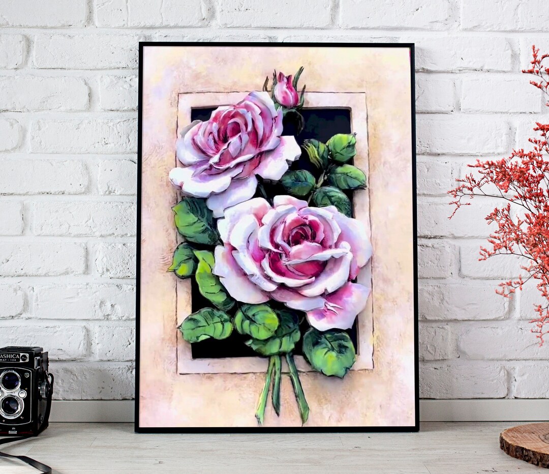 3D Decoupage Kit, 3D Flower Picture Kit, Art Paper, Paper Tole - Etsy