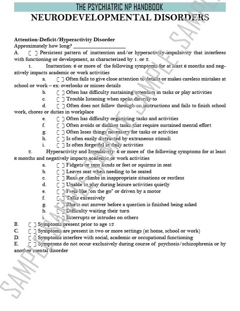 The Psychiatric NP Handbook - Etsy