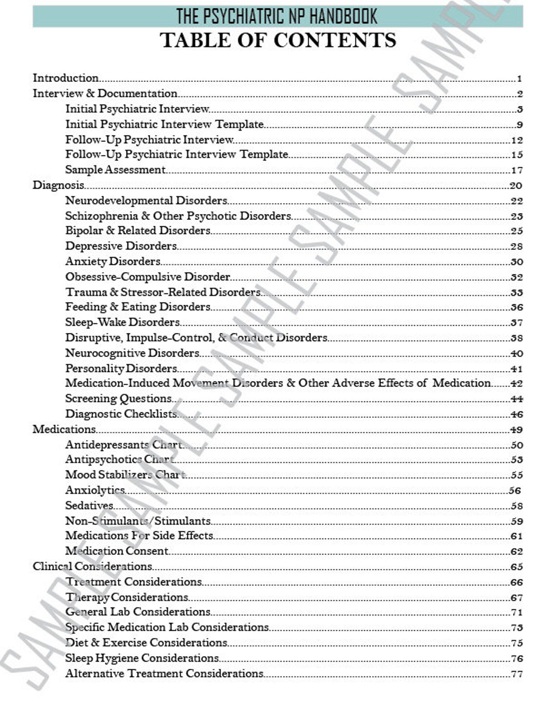 The Psychiatric NP Handbook - Etsy