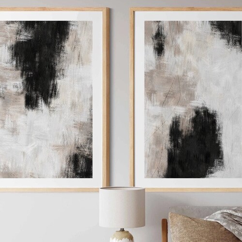 Neutral Art Print SET of 2 / Rustic Wall Decor DIGITAL - Etsy