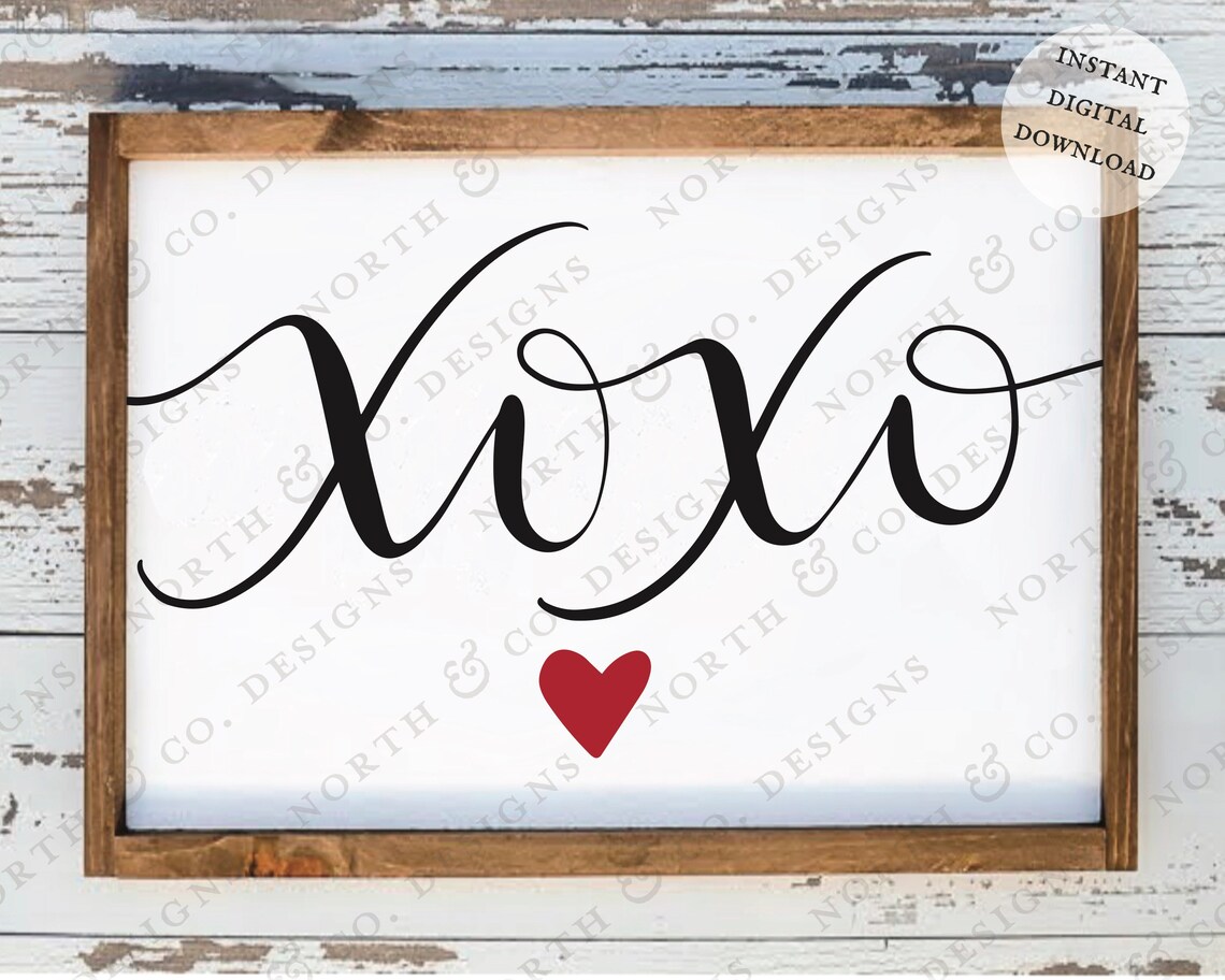 XOXO SVG File | Valentine DFX | Svg File | Silhouette Cut File | Cricut ...