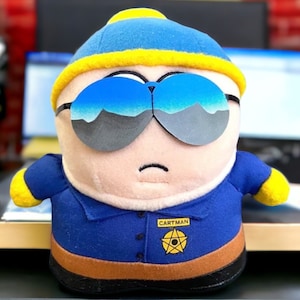 Vintage South Park Cartman Police Officer Cop 1998 6 Standable Plush ...