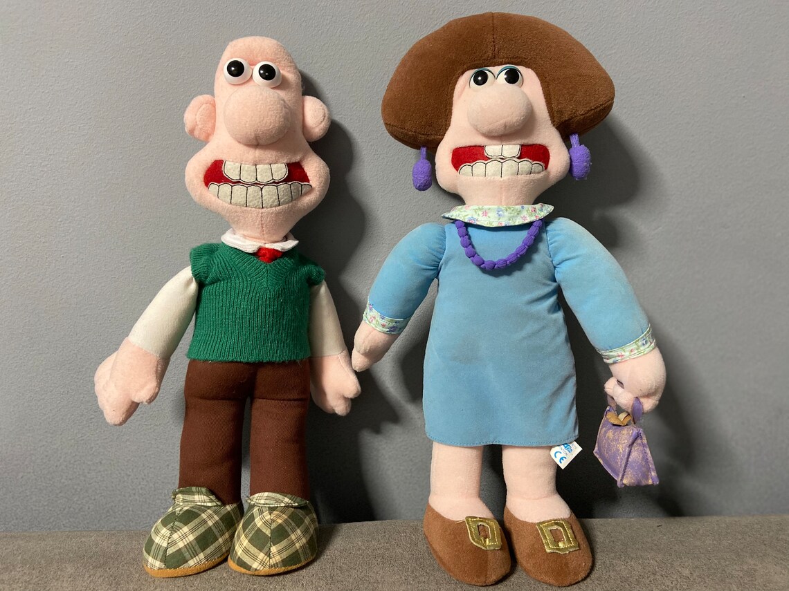 Vintage 1989 Wallace and Gromit Wendolene Plush Doll 14 - Etsy