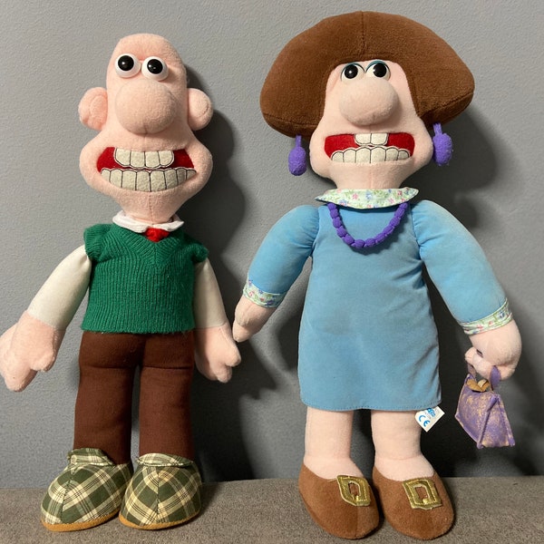 Wallace and Gromit Plush - Etsy