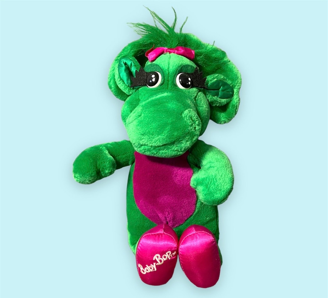 Baby Bop Green Dinosaur Plush 1992 Barney & Friends Stuffed - Etsy