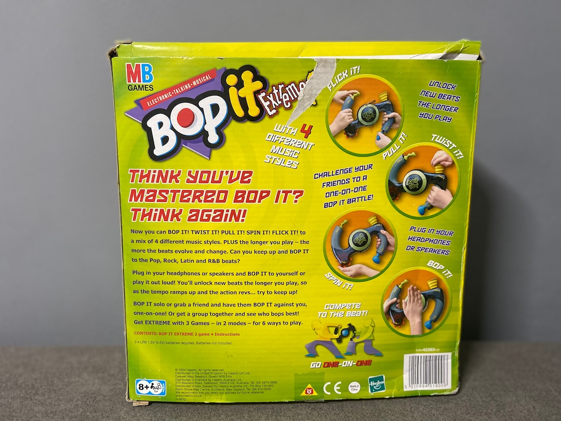 BOP IT Extreme 2 Hasbro 2002 Electronic Game bopit Handheld | Etsy