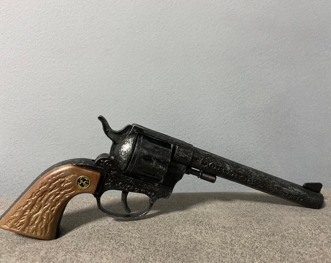 Vintage Metal Cap Gun Toy Pistol Revolver Western Made in Germany ...