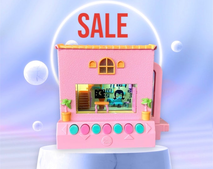 Pixel Chix House With Rooftop Pool Electronic Virtual Interactive Toy ...
