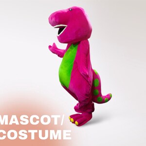 Party Mascot Costume Purple Dinosaur Costume Barney Party / Cosplay ...