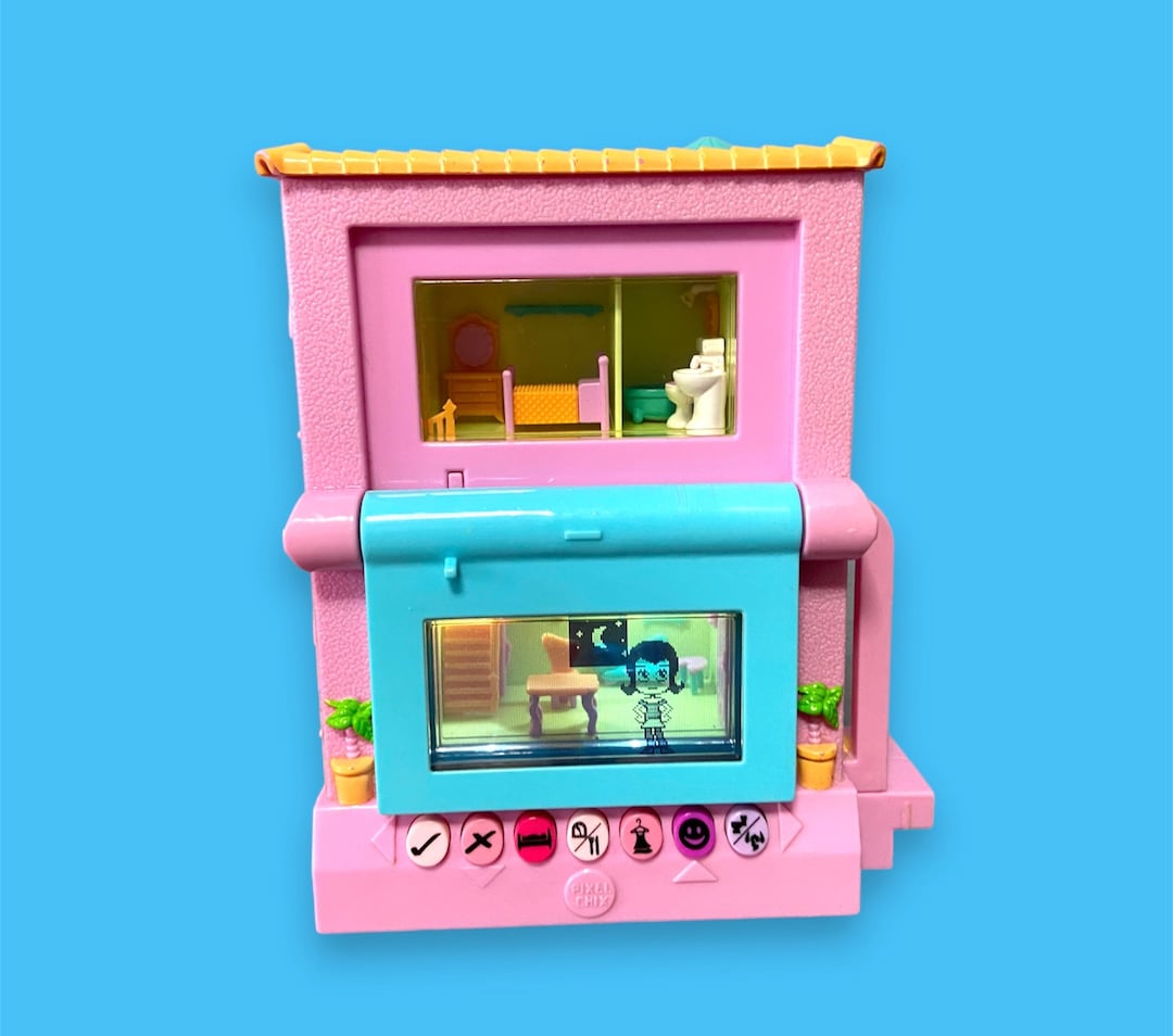 Pixel Chix 2-story House With Rooftop Pool Electronic Virtual - Etsy