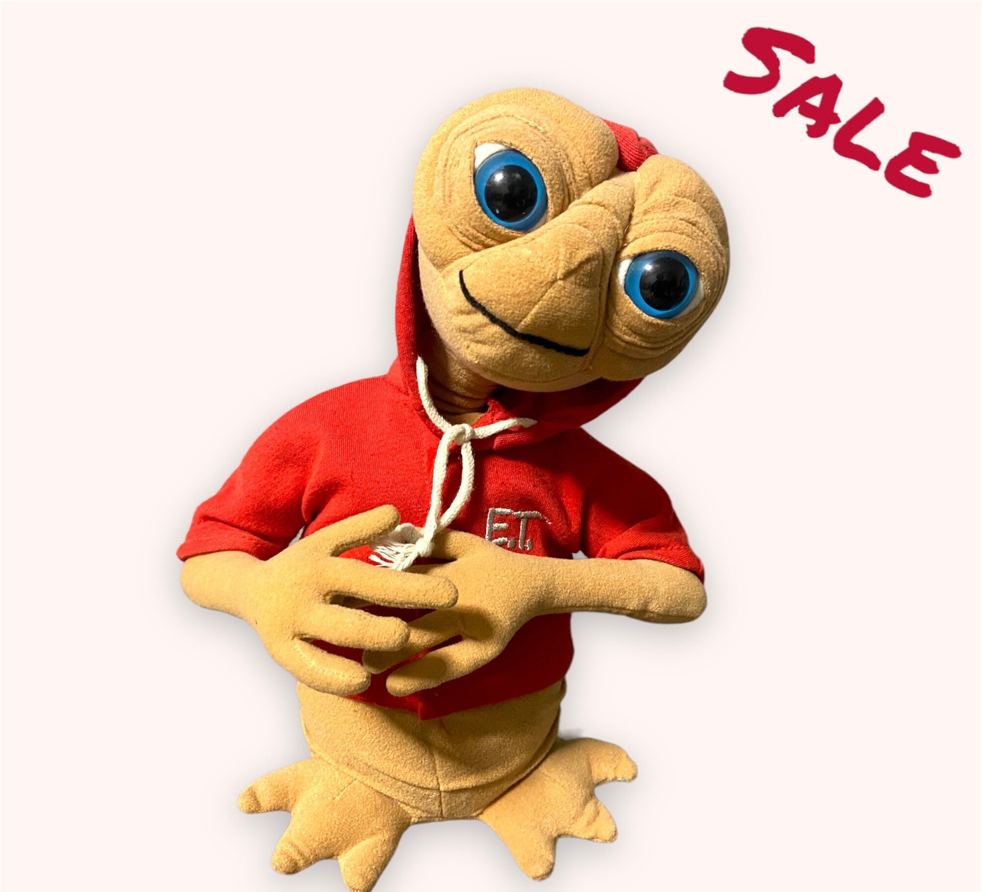 ET Extra Terrestrial Plush Toy Stuffed Alien Toy in Red Hoodie - Etsy