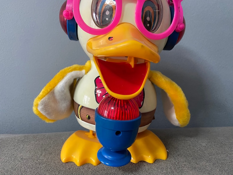 Vintage DJ Duck Yellow Sounds Music 1995 Vintage Toy / | Etsy