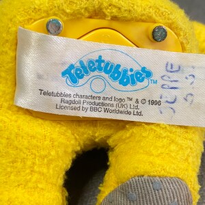 Stuffed Toy Talking Teletubbies Toy 1996 Laa-laa, Vintage Yellow Plush ...