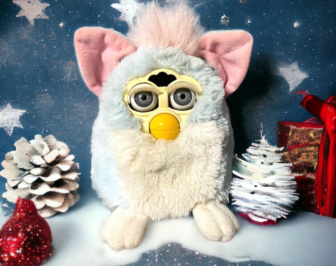 Furby Baby 1999 Tiger Electronics Furby Blue White Pink Furby Plush ... Furby Baby 1999 Tiger Electronics Furby Blue White Pink Furby Plush ...