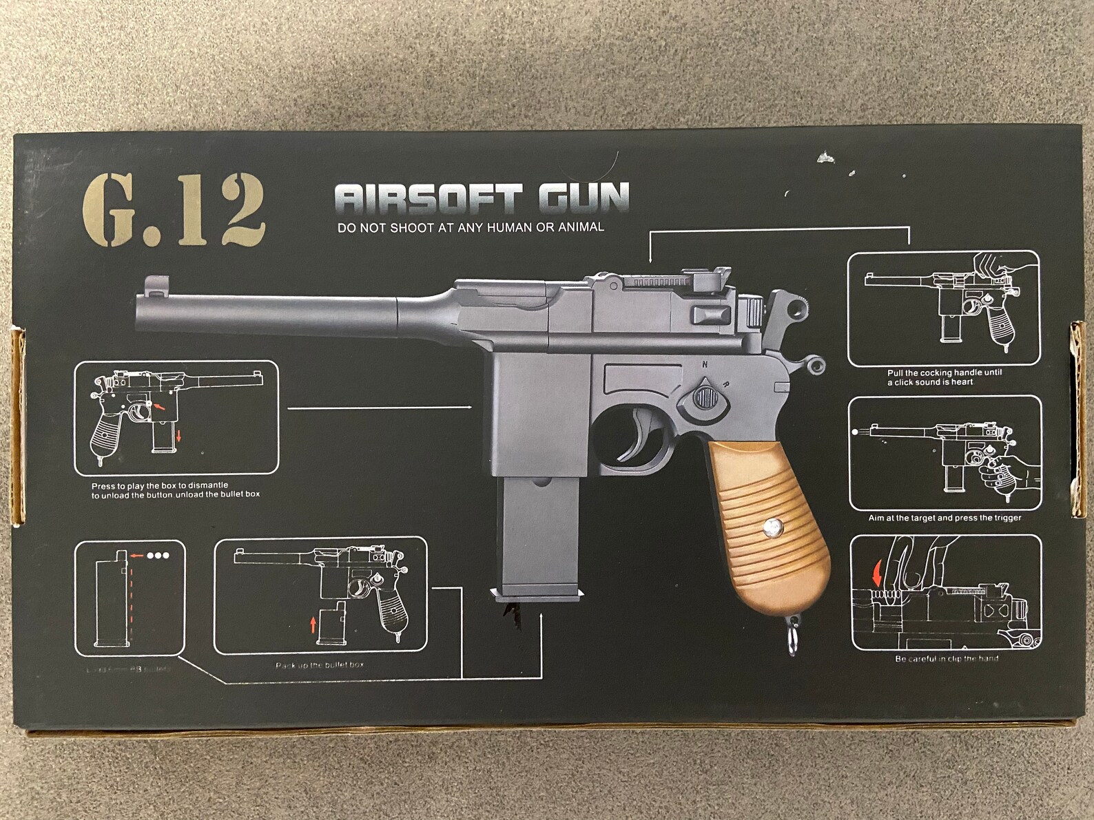 Mauser C96 Toy Gun Metal Pistol Gun Prop Replica Cosplay | Etsy Canada