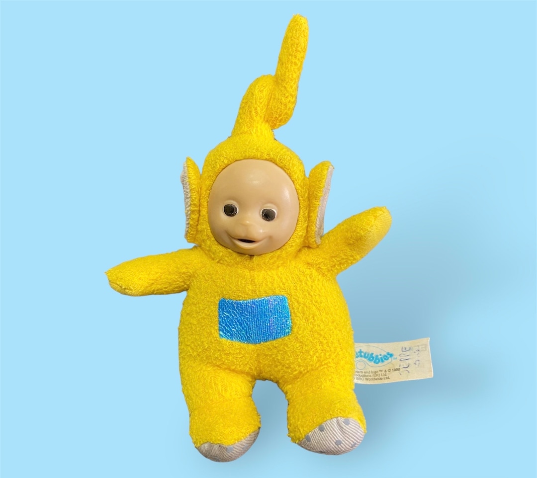 Stuffed Toy Talking Teletubbies Toy 1996 Laa-laa, Vintage Yellow Plush ...