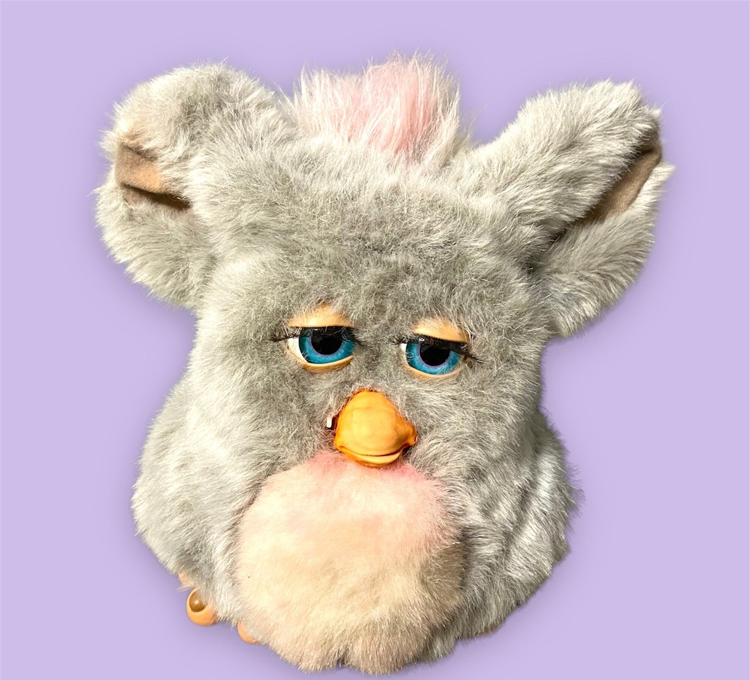 Furby 2005 Gray Peach Hasbro 59294 Tummy Furby Blue Eyes - Etsy