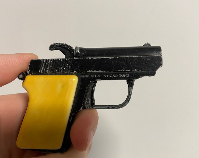 Vintage 70s Mini Cap Gun Zee Toy Gun Mini Police 45 Toy Gun. 3.5" Prop ...