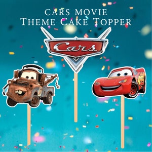 CUSTOM Cars Movie Cake Topper, Digital Download, Cars Movie Cake Topper ...