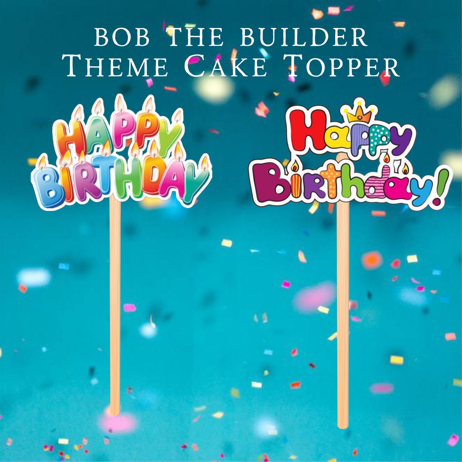 Cake Topper Party Decorations Lovers Cake Topper, Party Digital ...