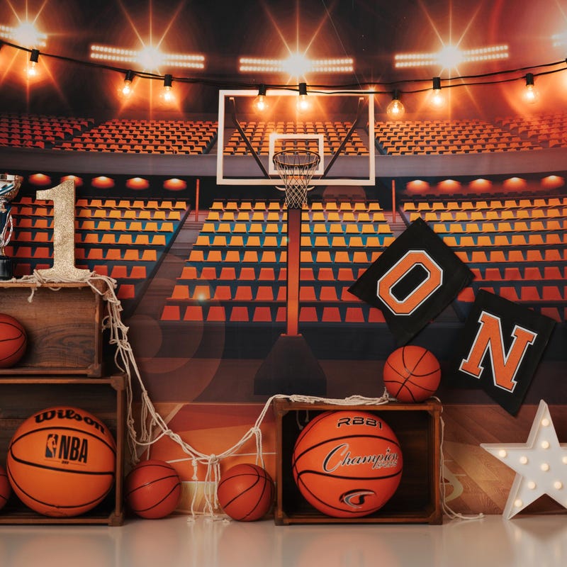 Basketball Backdrop - Etsy