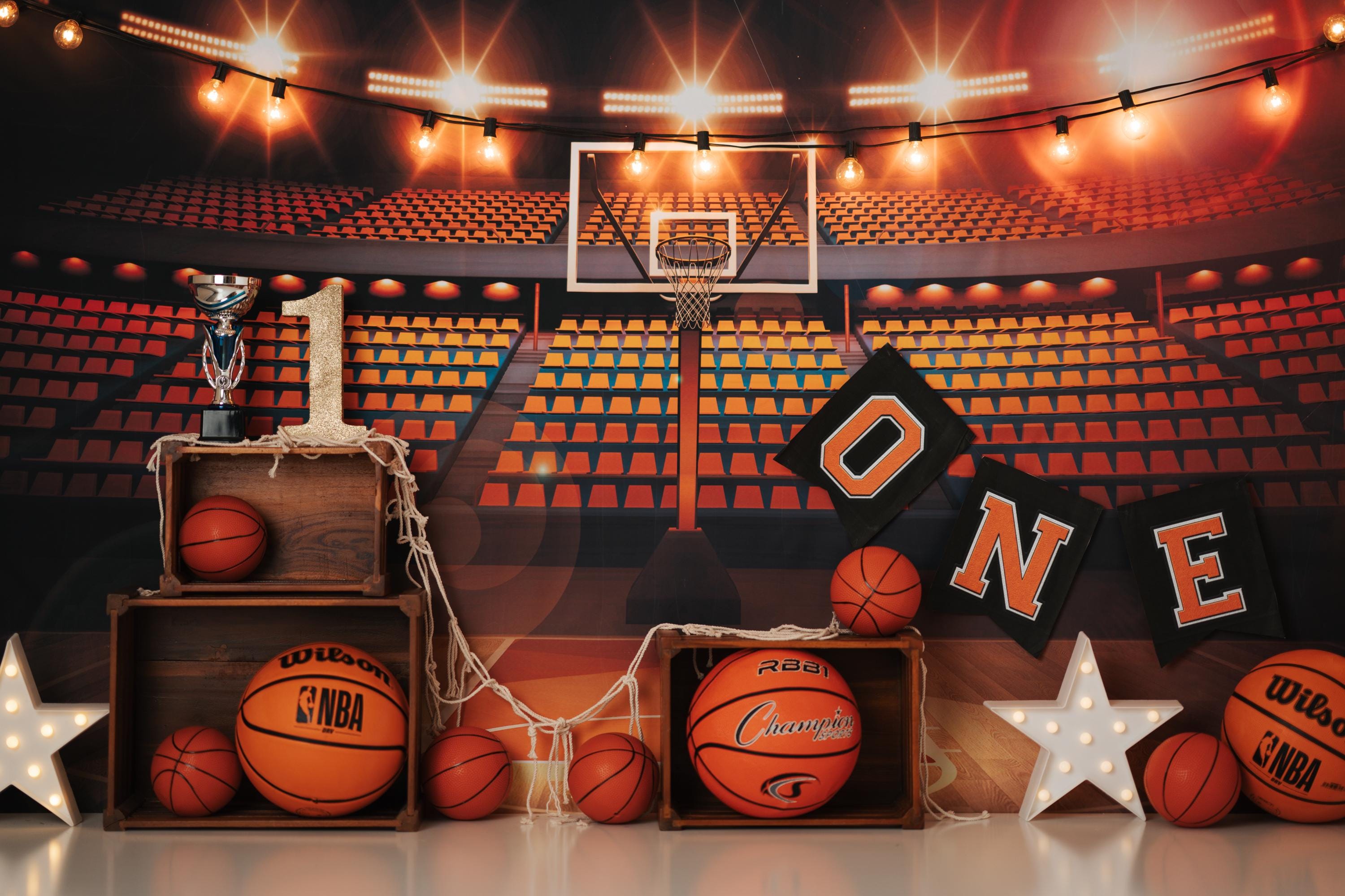 Digital Basketball Backdrop - Etsy