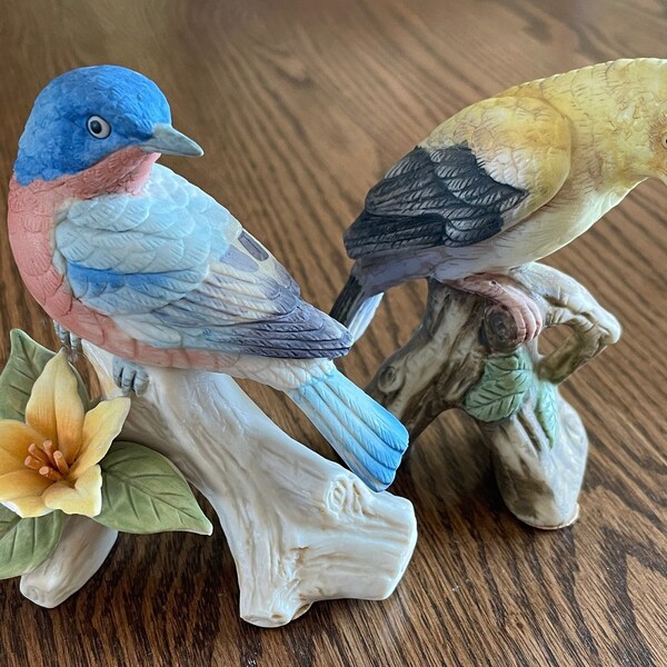 Lefton Bluebird Figurines - Etsy