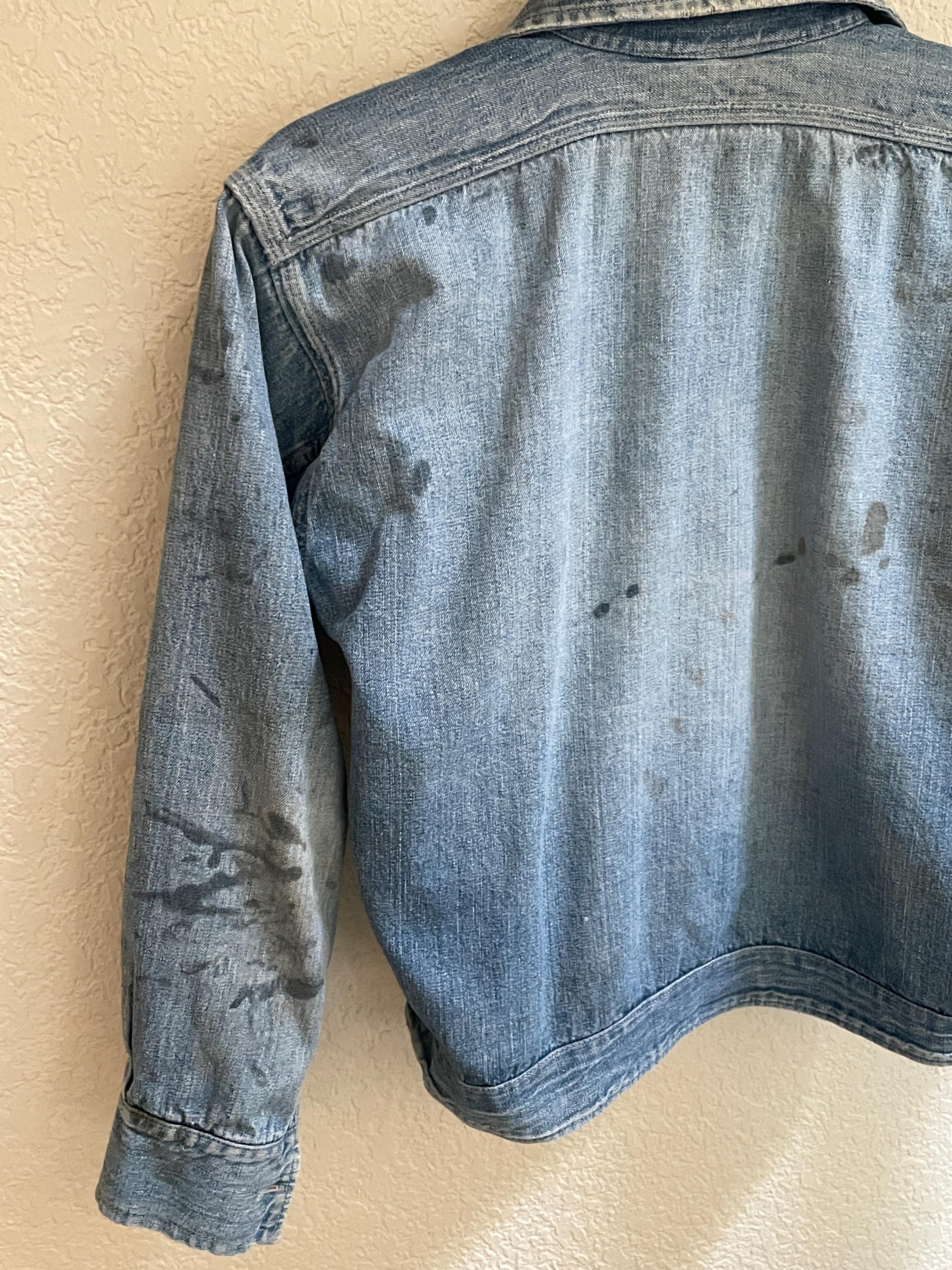 RARE "ike Style" WWII US Navy Torpedoman's Dungaree Denim Jumper ...