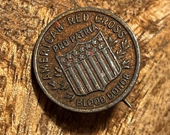 Vintage American Red Cross Pro Patria Blood Donor Pin - Etsy