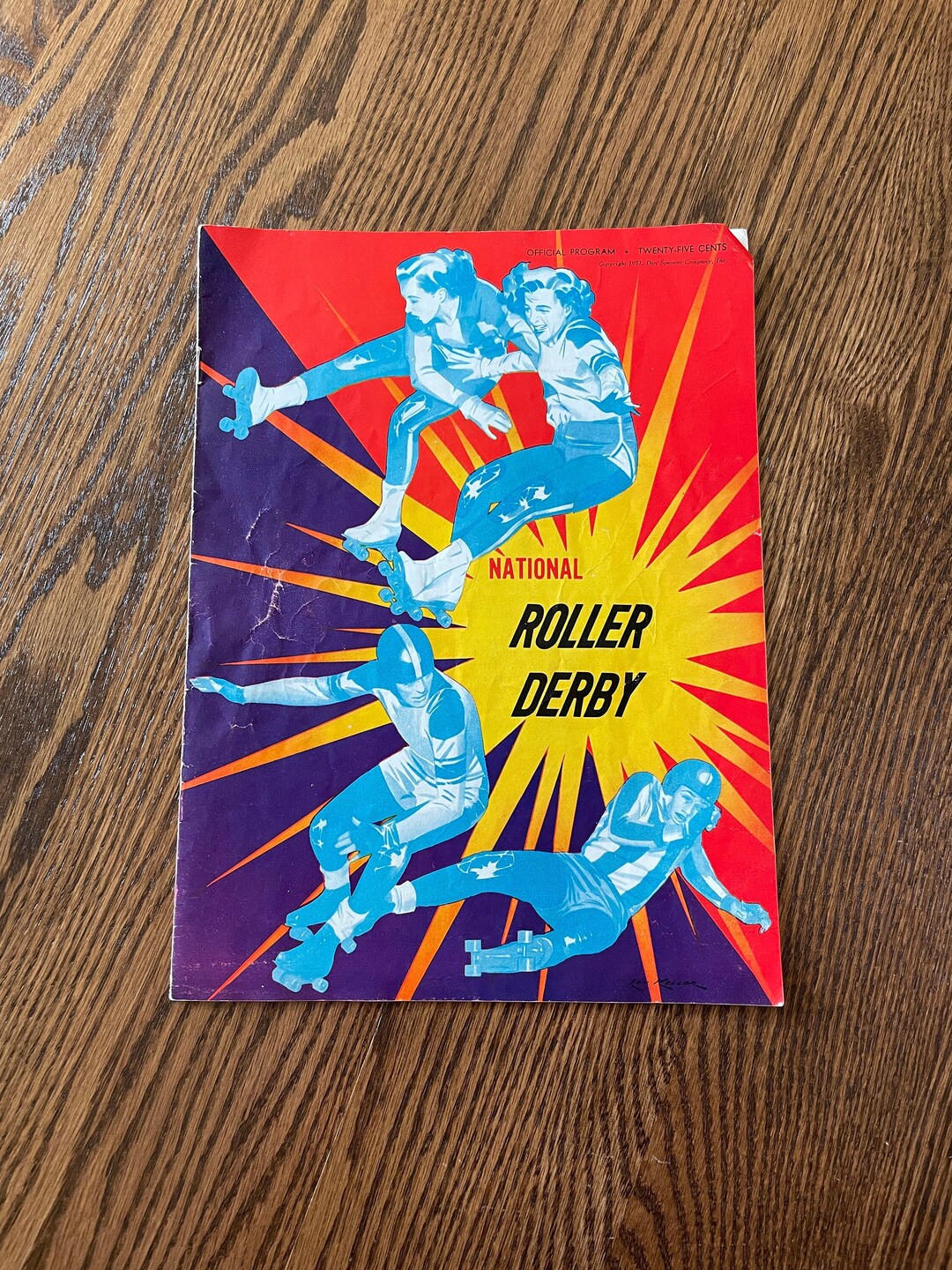 1951 National Roller Derby Official Program, Panthers Vs. Westerners - Etsy