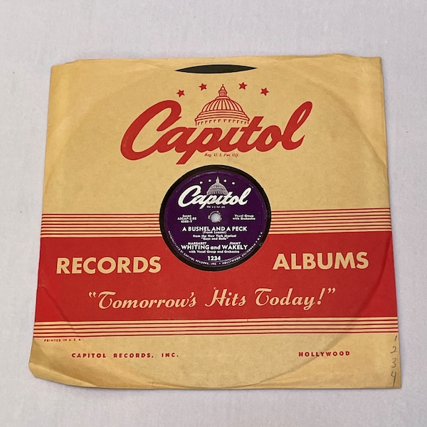 Capitol Record Label - Etsy