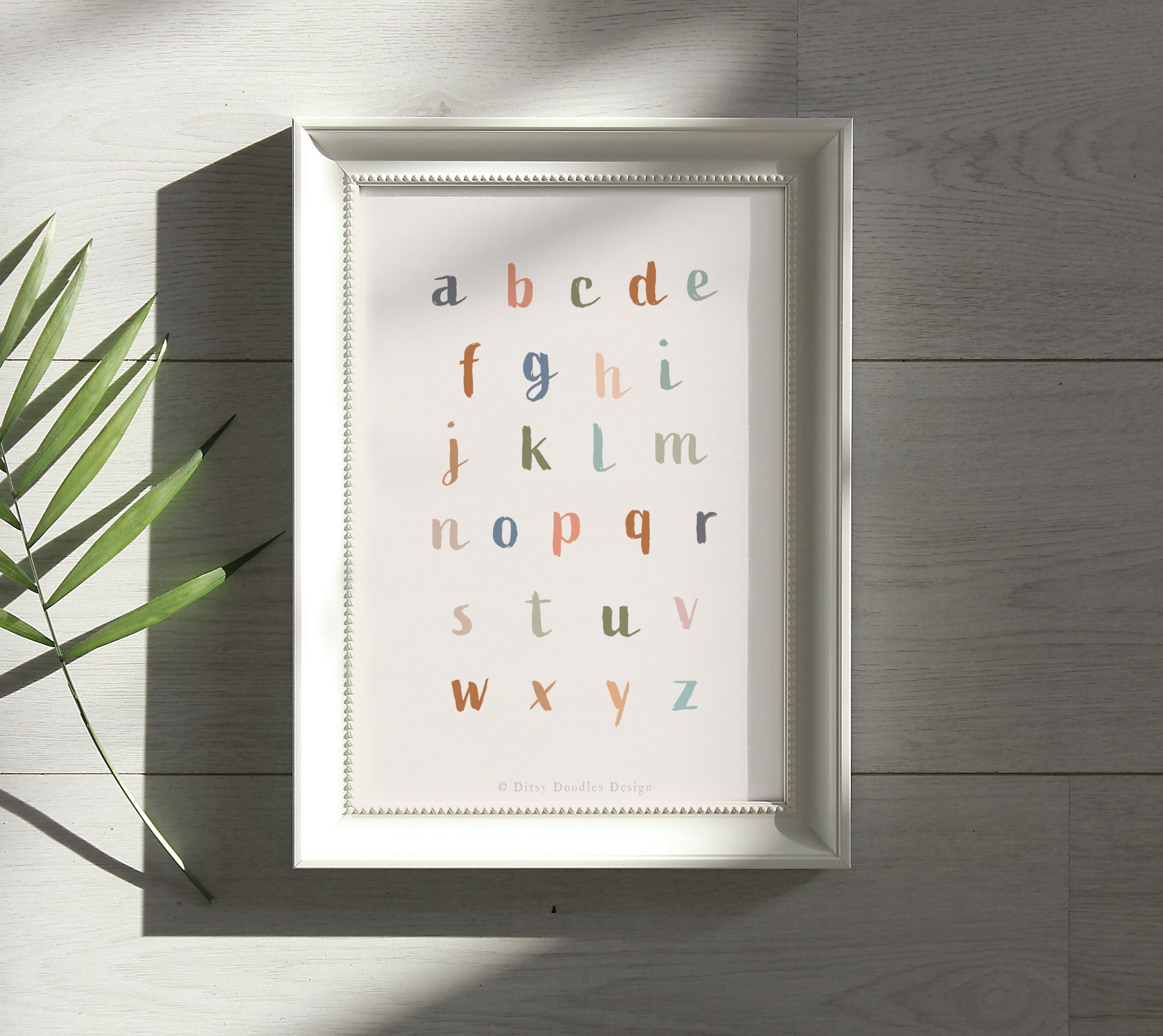 Lowercase Alphabet Printable File, Educational Abc Children's Wall ...