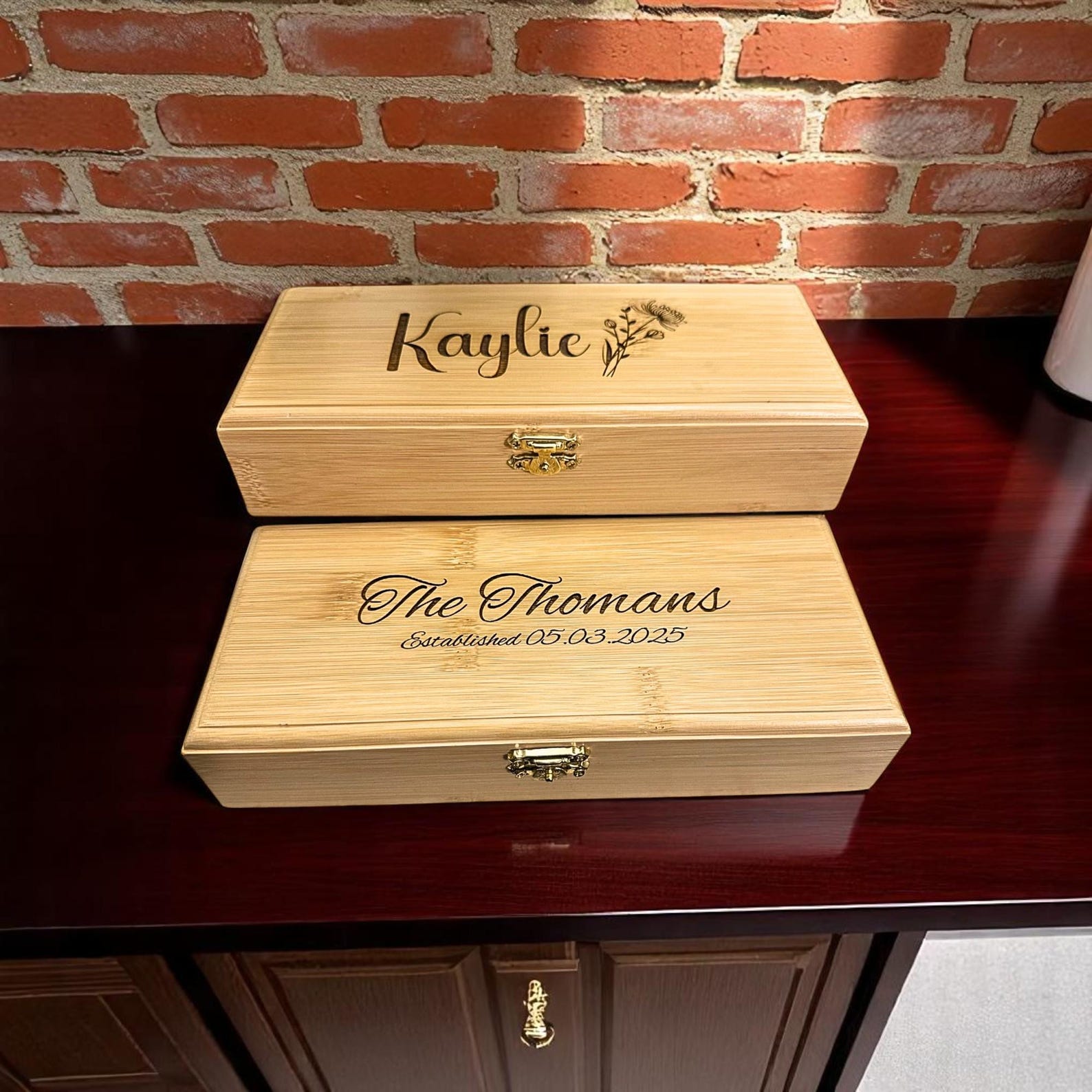 Engraved Wooden Box Essential Oil Set: Aromatherapy Gift - Etsy