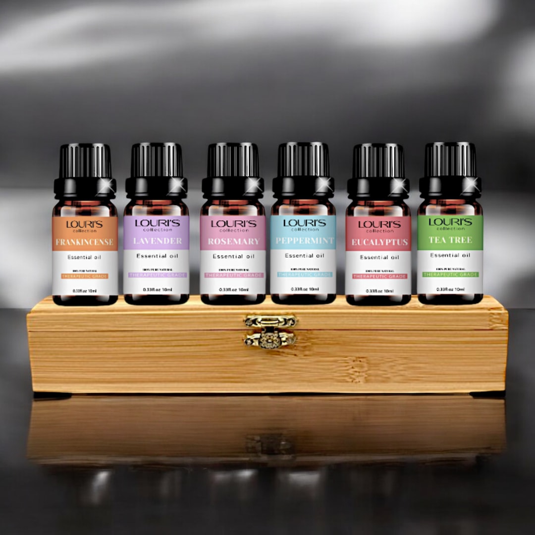 Personalized Essential Oil Box – Engraved Wooden Aromatherapy Storage ...