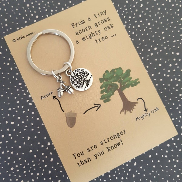 The Mighty Oak Tree Encouragement Card - Etsy