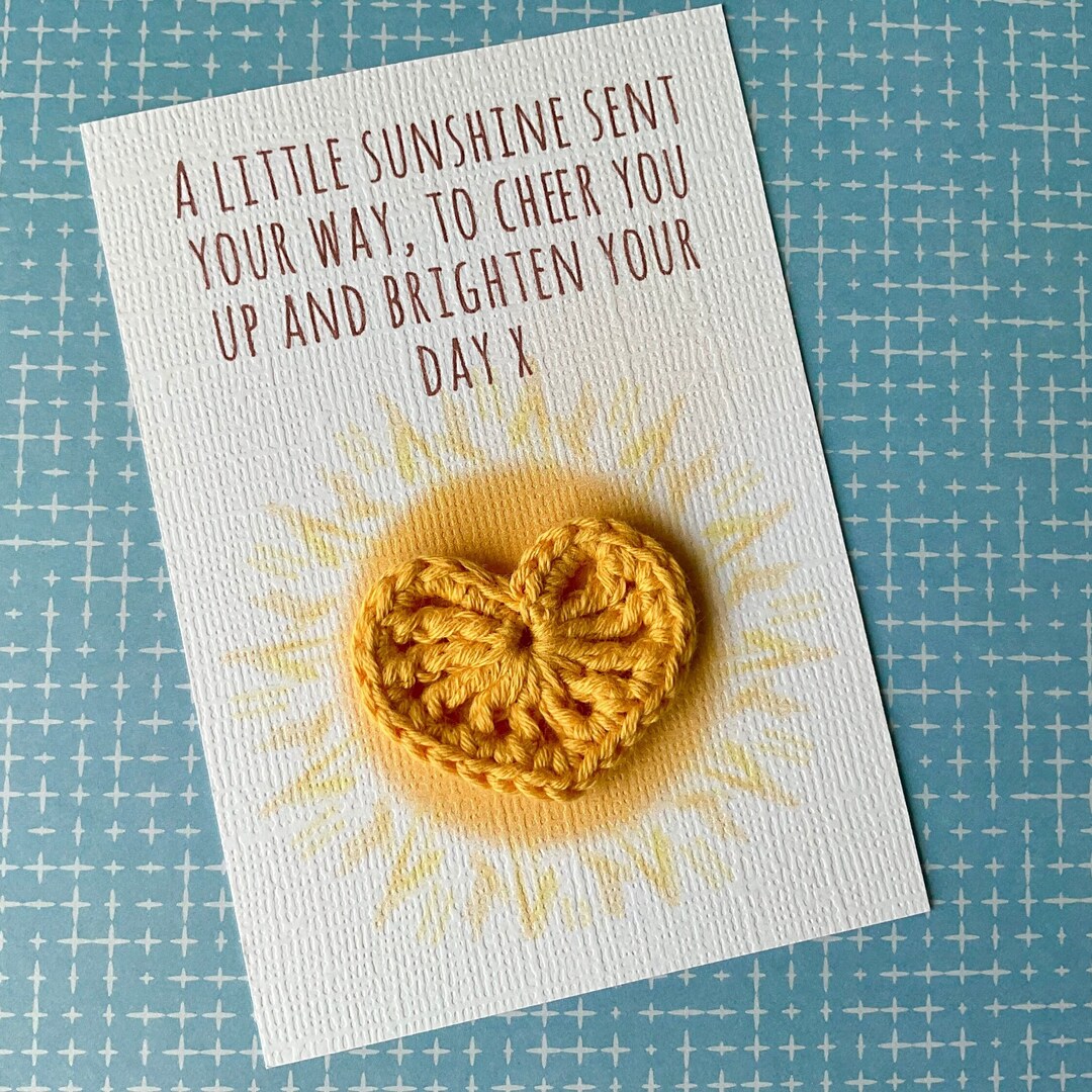 Supportive Pocket Hug Sunshine Gift: Friendship Present, Encouragement ...
